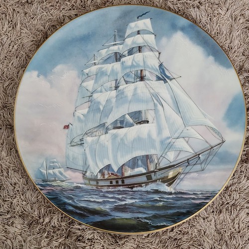Danbury Mint Classic Rose Co Plate Great Sailing Ships The Ann McKim ...