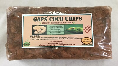 GAPS Coco Chips, Premium Terrarium Substrate, 9 Quarts | eBay
