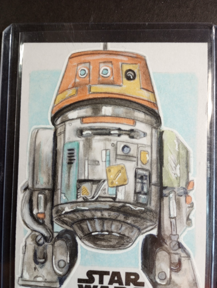 Topps Star Wars Sketch Card 1/1 - Chopper - HTF - Keith Farnum Artist ...