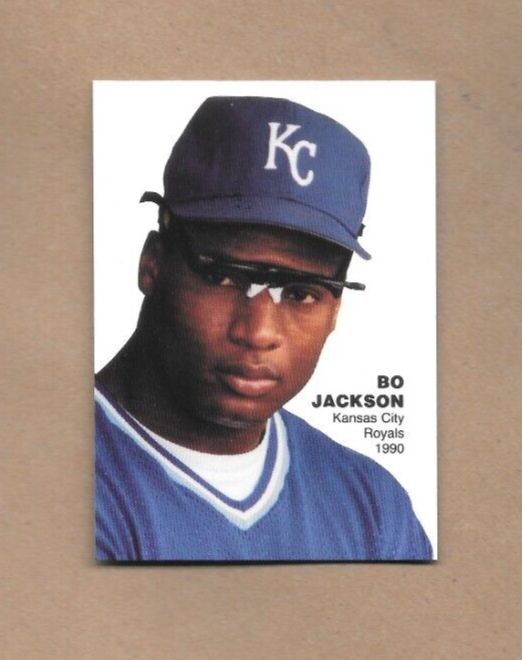 1990 Broder Type Baseball Bo Jackson M.V.P. Card #7 Kansas City Royals ...