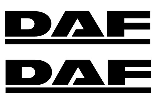 DAF LORRY TRUCK HGV LOGO DECAL VINYL STICKERS x 2 FOR BODYWORK DOORS ...