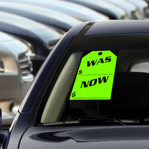 Car Dealer Window Vinyl Stickers Was Now | eBay