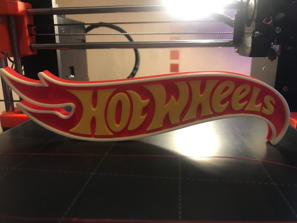Decorative HOT WHEELS self-standing logo display piece (LARGEST on ebay ...