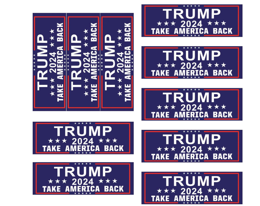 Donald Trump 2024 Stickers 10pcsTake America Back Sticker President ...