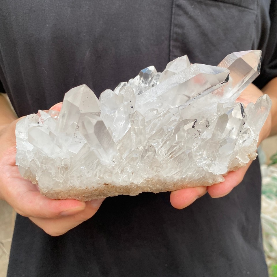 2.3lb Natural Clear White Quartz Crystal Cluster Rough Healing Specimen ...