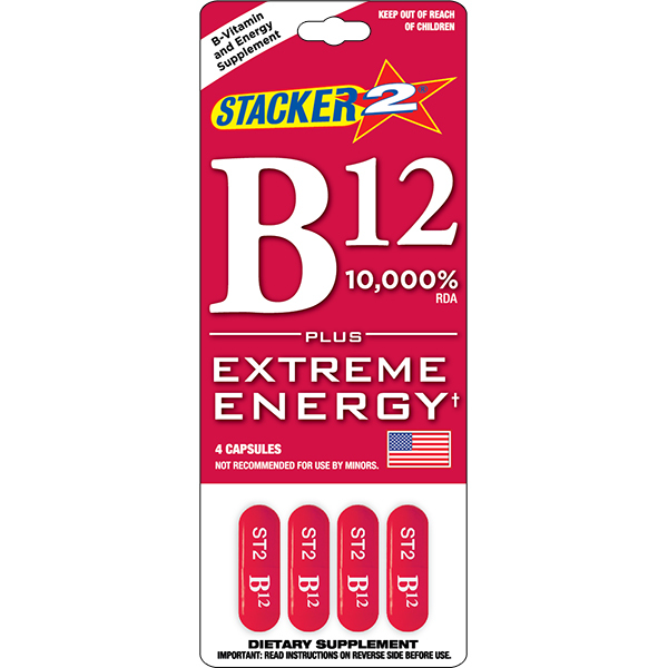 Genuine Stacker 2 B12 Extreme Energy 12cards 48 Capsules for sale ...