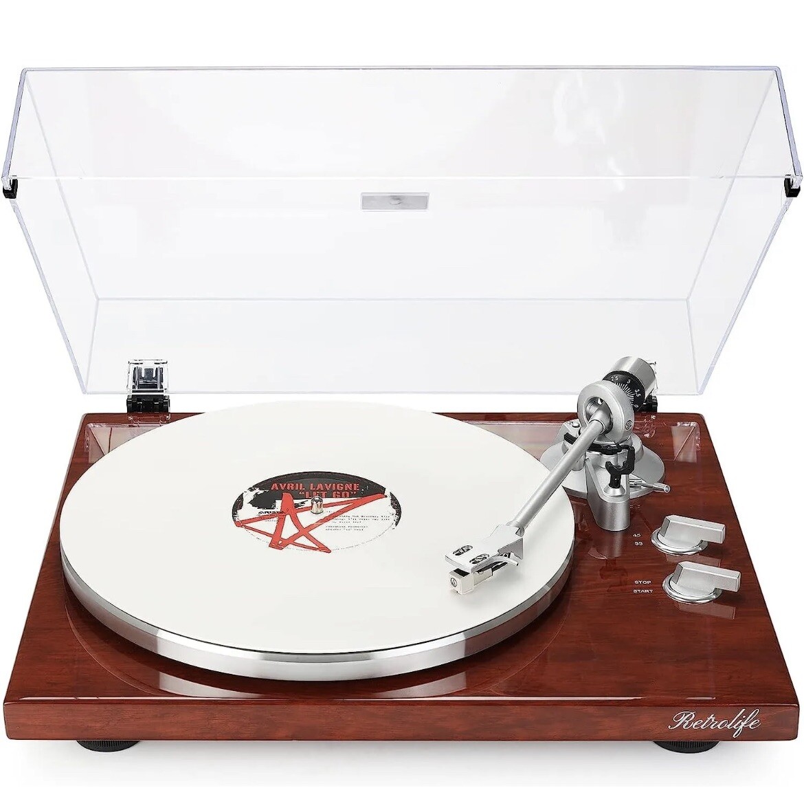 Retrolife Turntable With Audio Technica Stylus. USB and Bluetooth ...