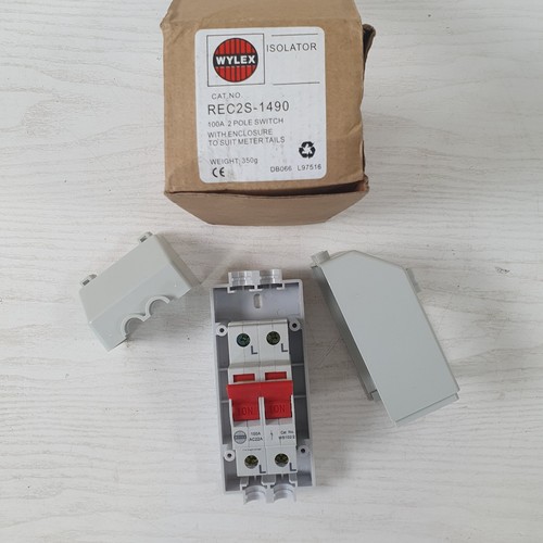 Wylex Isolator 100A 2 Pole Switch w Enclosure REC2S-1490 - O10 | eBay UK