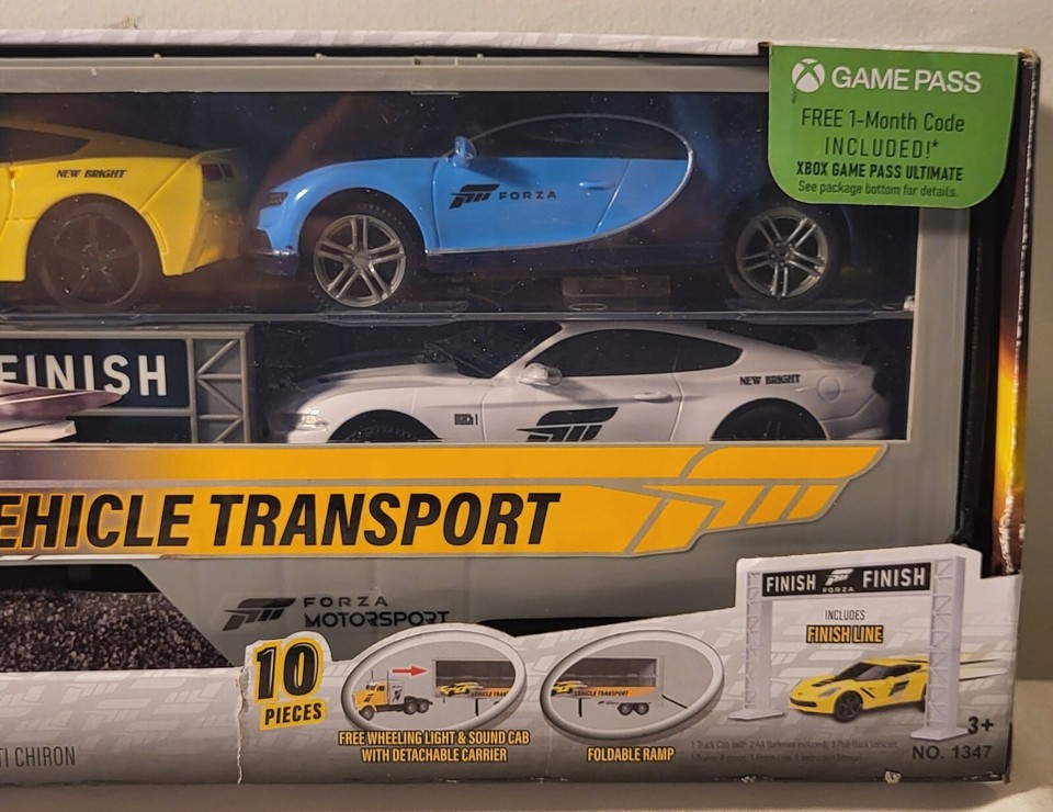 New Bright Forza Motorsport Hauler Set Vehicle Transport - 1:24 Scale ...