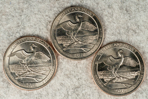 3 Coins - Almost Identical Die Cud And Misalignment 2017 Cumberland ...