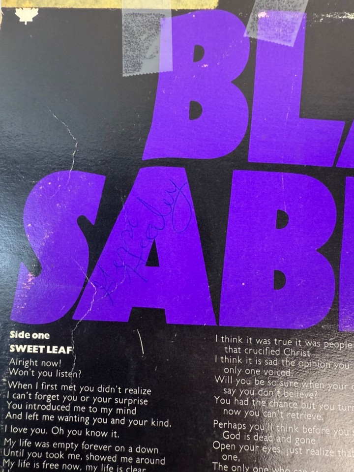 Ozzy Osbourne Black Sabbath Master of Reality 1971 Warner Bros BS 2562 ...