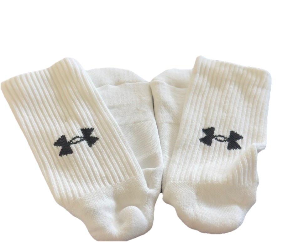 Under Armour UA Training Cotton Crew Socks White Men’s [large ] – NEW ...