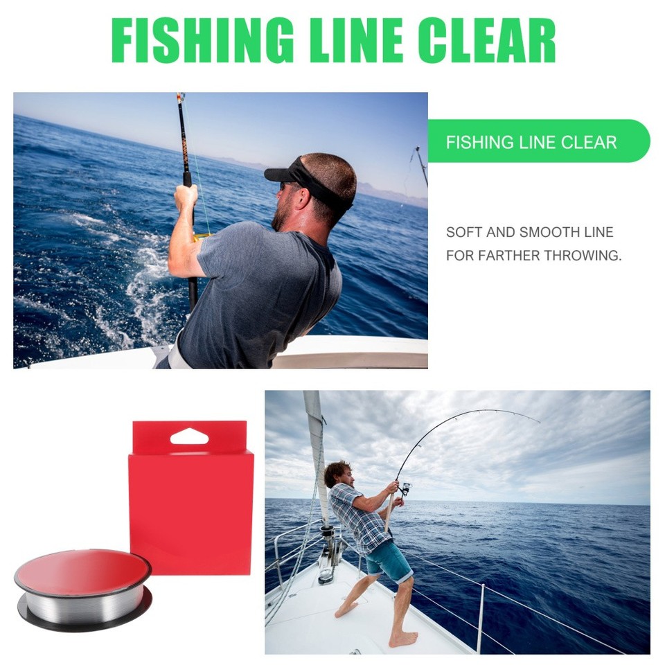 100 M Clear Fishing Wire Nylon Line Spool Fishing String for Fishing ...