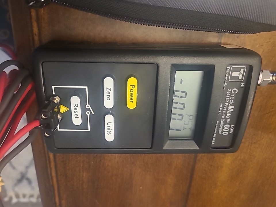 Transmation CheckMate 600 Differential Pressure Calibrator 10 PSID W ...