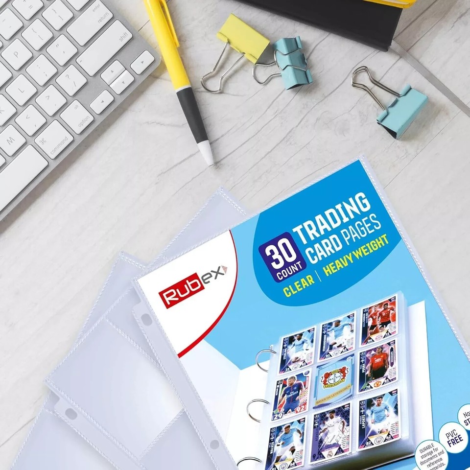 540 Pockets Card Sleeves Binder Sheets Baseball Card Sleeves Pages for ...