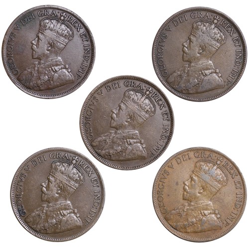 (5 PC LOT) DIFFERENT DATES Canada 1c One Cent Penny NICE COINS! | eBay