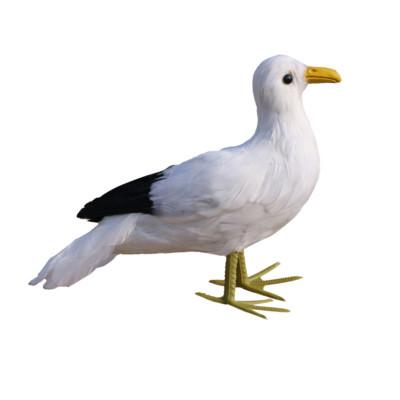 40cm Fake Artificial Feathered Bird Realistic Seagull Garden Home Decor ...