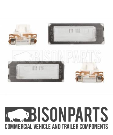 *FITS FIAT DUCATO (2006 ONWARDS) REAR NUMBER PLATE LAMP PAIR FIA030 X 2 ...
