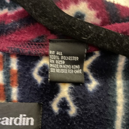 Vintage Pierre Cardin Southwestern Aztec Robe Mens Fleece Bath light ...