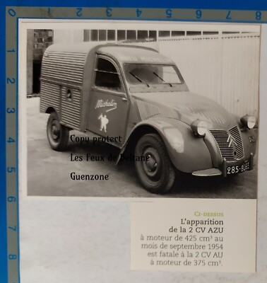 CITROEN 2CV AZU CAMIONNETTE MICHELIN pub document photo clipping | eBay