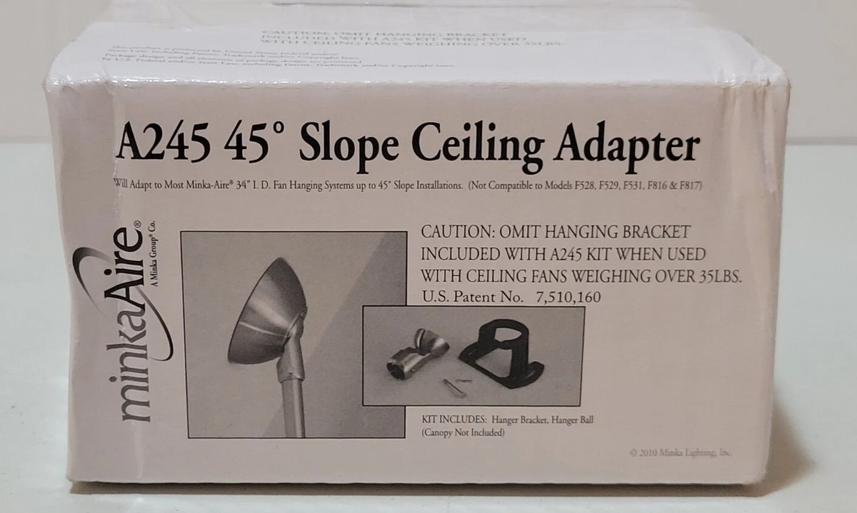 Sloped Ceiling Fan Adapter White | Shelly Lighting