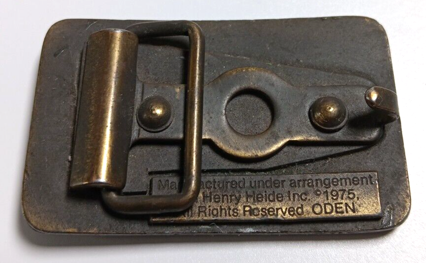 Vintage 1975 JUJYFRUITS Solid Brass Belt Buckle Henry Heide Inc. ODEN ...