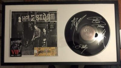 Halestorm signed record lp album and signed ticket and backstage pass ...