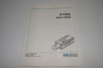 HEWLETT PACKARD 8485A POWER SENSOR OPERATION MANUAL (BOOK293) | eBay