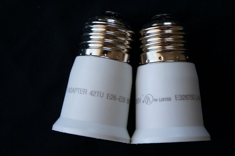 3pcs E26/E27 Standard Edison Light Medium Socket Extender 1.25 ...