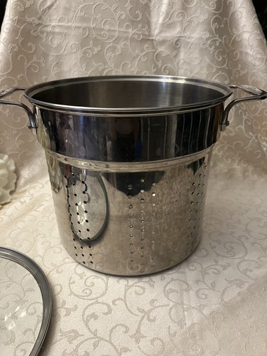 All-Clad Large Stainless Steel Pasta Strainer Insert Colander | eBay