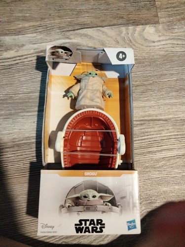 Hasbro Star Wars Grogu Baby Yoda Action Figure in Pram Disney NEW IN ...