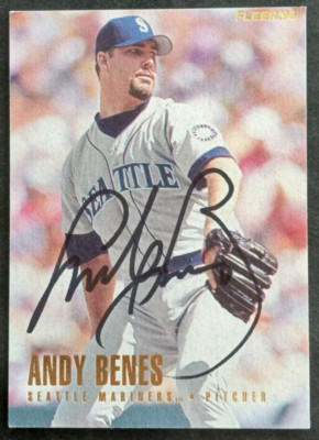 1996 Fleer SIGNED: Andy Benes, MARINERS #228 | eBay