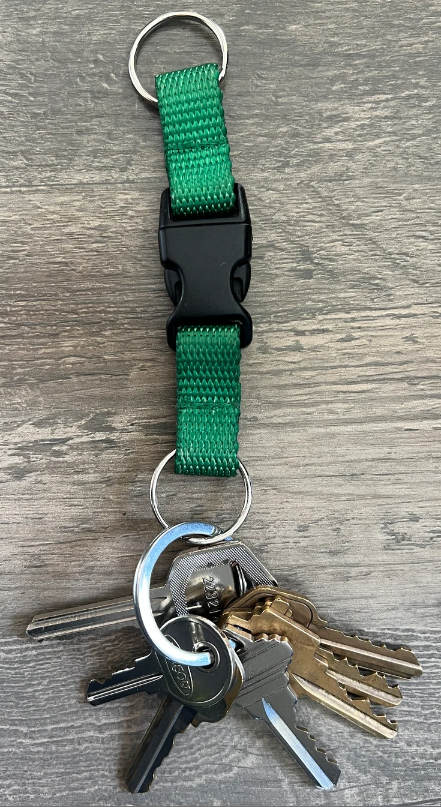 3 Double Header Quick Release Keychains Heavy Duty Nylon Webbing 2 ...