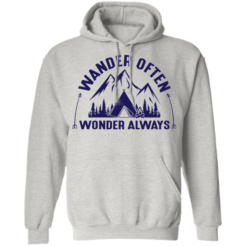 Wander Often Wonder Always Camping Outdoor Pullover Hoodie | eBay