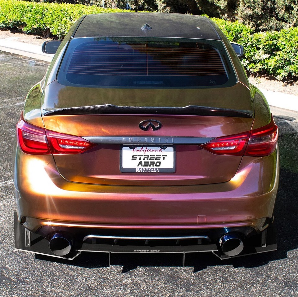 14-22 Infiniti Q50 Rear Luggage Lid Nameplate Emblem Badge Logo Gloss ...