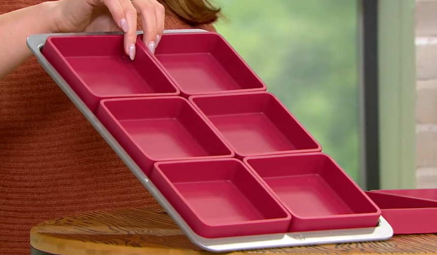 Silicone Baking Sheet Pan Dividers Reusable Nonstick 10 pc Bakeware Set ...