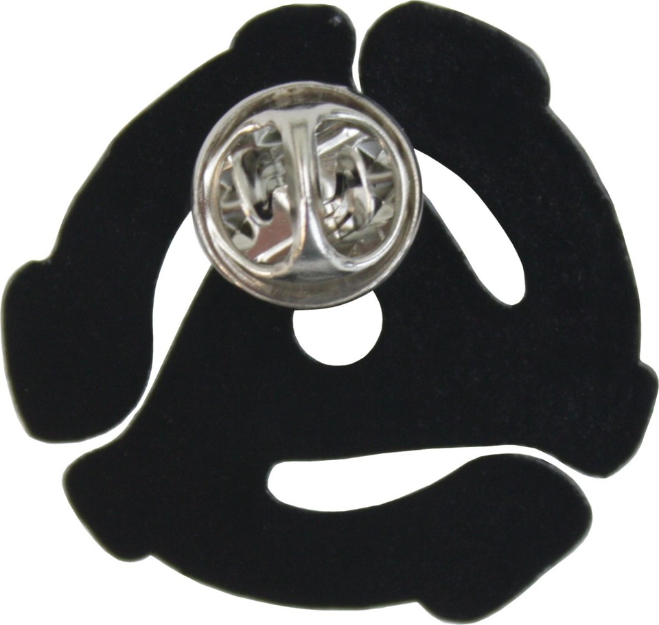 3864 White 7" Vinyl Record Adapter 45rpm Enamel Pin Badge Button Lapel ...