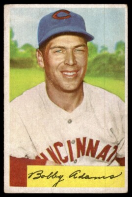 1953 Bowman Bobby Adams VG/EX Cincinnati Reds #108 | eBay