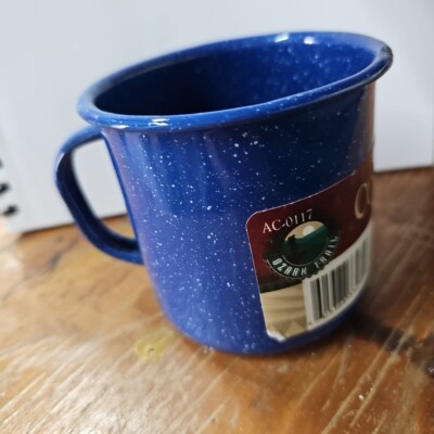 Blue Enamelware Coffee Cups Vintage | eBay