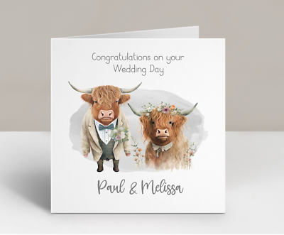 Cow Wedding Invitations Bespoke Wedding Invitations