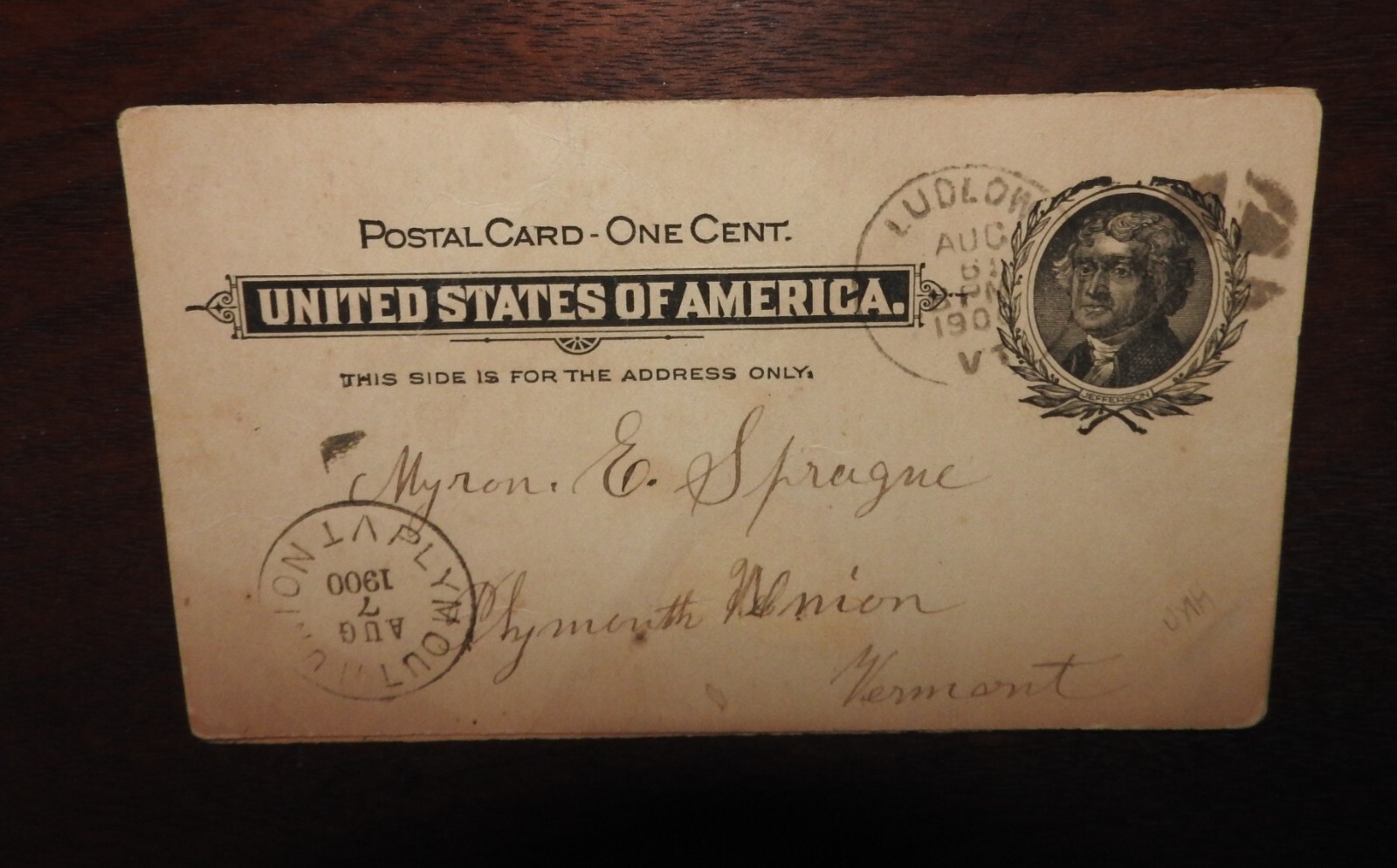1900 Prepaid Postage Postcard, Used, "From your loving Mother" | eBay