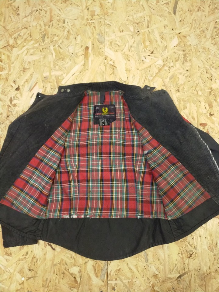 Vtg 80s Mens Belstaff Nylon Motorcycle Biker Racer Cafe jacket Size S ...