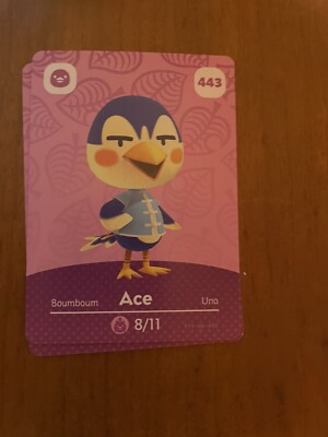 ACE 443 Animal Crossing Amiibo Authentic Nintendo Mint Card From Series ...