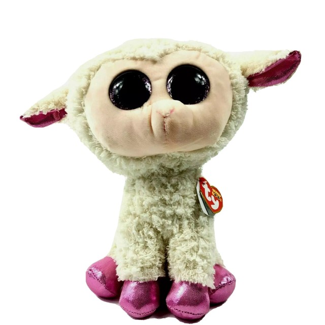Ty Beanie Boos Buddy Twinkle Lamb Sheep Plush 2016 Glitter Eyes 9in ...