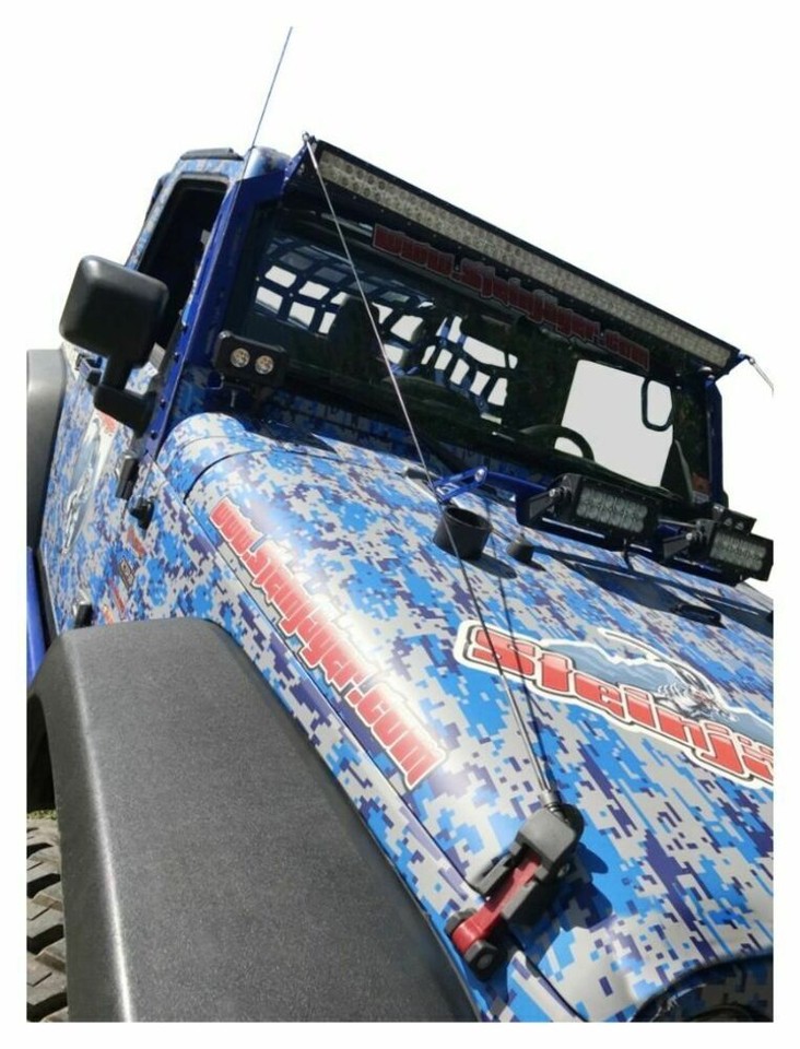 Steinjager Upper A-Pillar Limb Lifter Brackets-PB Blue for Jeep JK ...