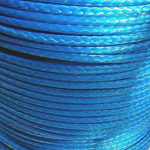 11mm X 5M Blue Dyneema sk75 Fiber Synthetic Winch marine 4x4 4WD rope ...