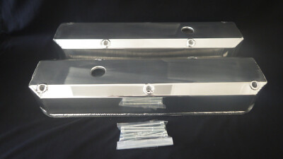 VALVE COVERS FABRICATED ALUMINIUM SB CHRYSLER DODGE MOPAR VALIANT 273 ...