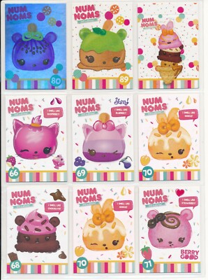 Num Noms Smell So Delicious Collector card Mixed Chase insert Lot of (9 ...