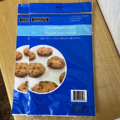 Cooking Concepts 10 PC Parchment Paper Oven Safe Food Nonstick ~ 2 ...