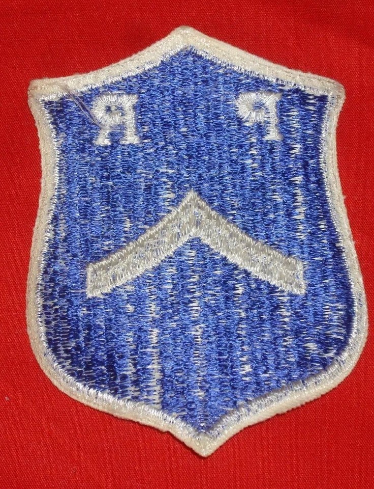 Pershing Rifles Private Rank ROTC Blue White Military Shield Patch P R ...